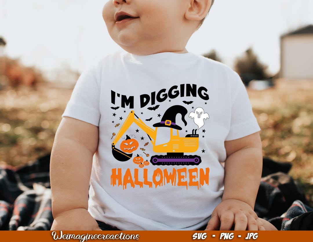 I'm Digging Halloween SVG PNG, Kids Halloween Svg, Kids Halloween Png ...