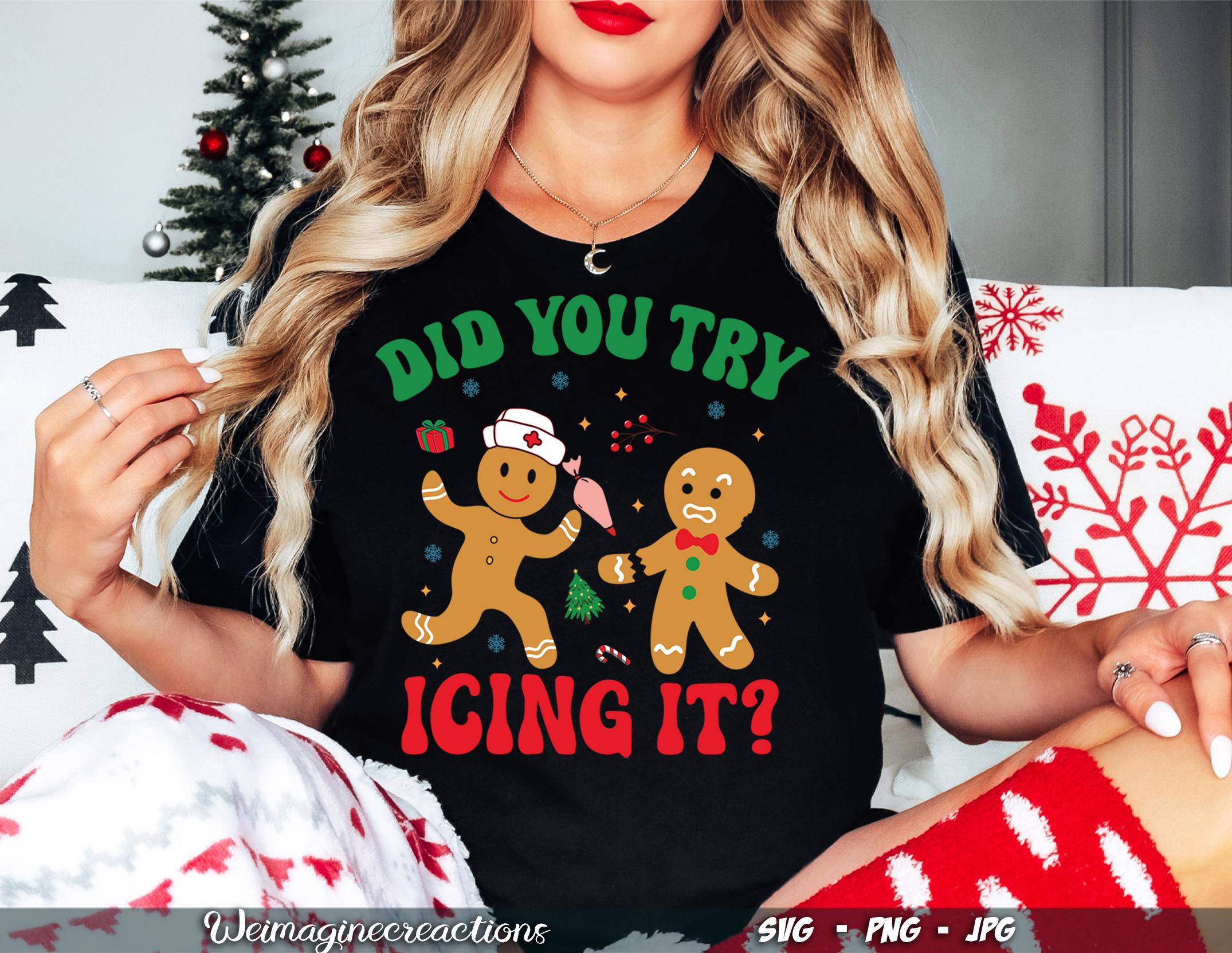 Did You Try Icing It Christmas SVG PNG, Retro ICU Nurse Christmas ...