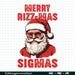 Merry Rizz Mas Sigmas Santa SVG PNG, Sigma Hat Santa Svg, Rizzmas Santa ...