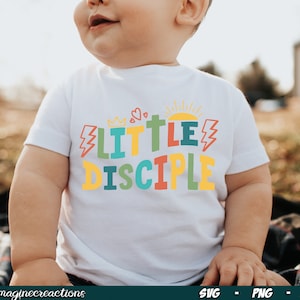 Little Disciple Retro Kids SVG PNG, Trendy Christian Png, Religious ...