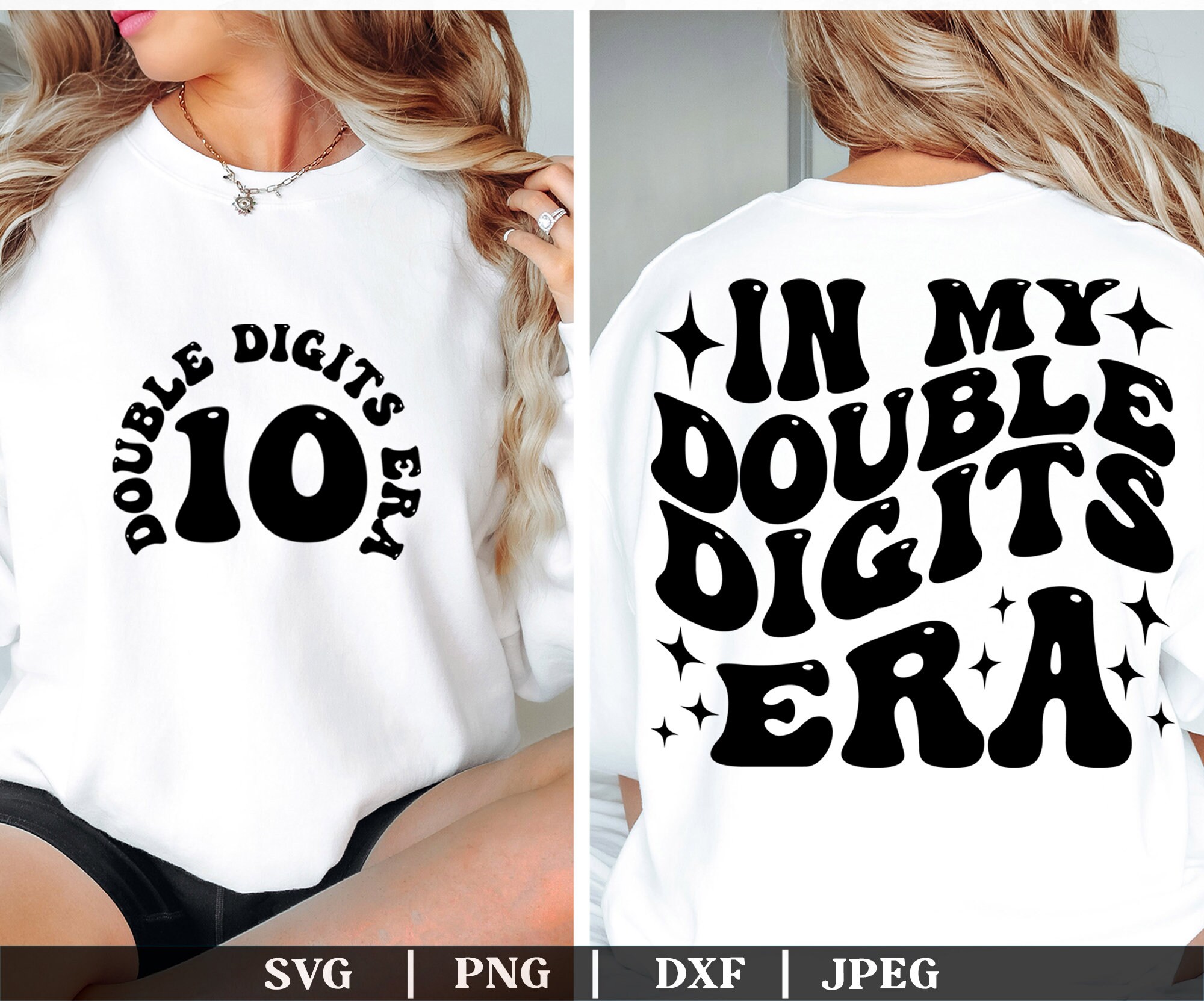 In My Double Digits Era Svg Png Double Digits Era Svg 10th - Etsy