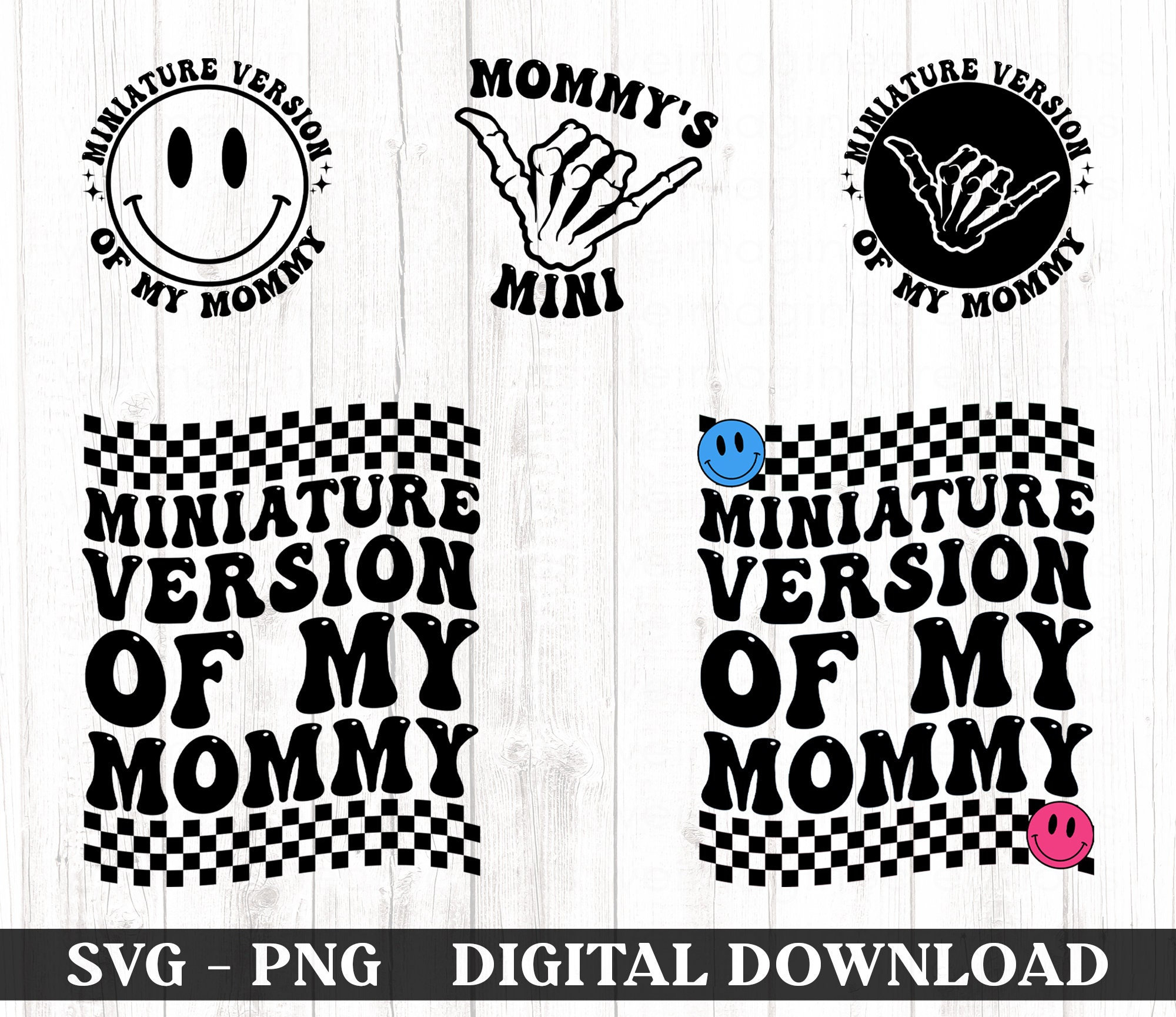 Miniature Version of My Mommy Svg Png Cutting File Mommys - Etsy