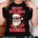 Merry Rizz Mas Sigmas Santa SVG PNG, Sigma Hat Santa Svg, Rizzmas Santa ...