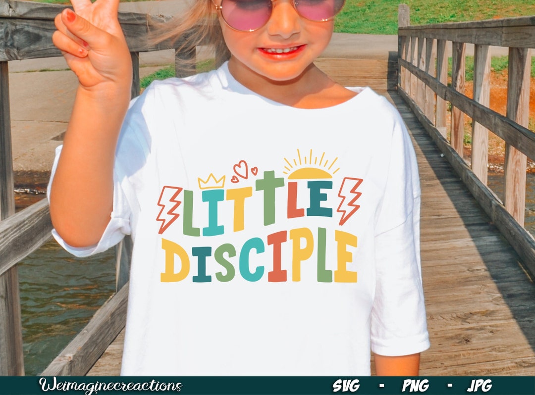 Little Disciple Retro Kids SVG PNG, Trendy Christian Png, Religious ...