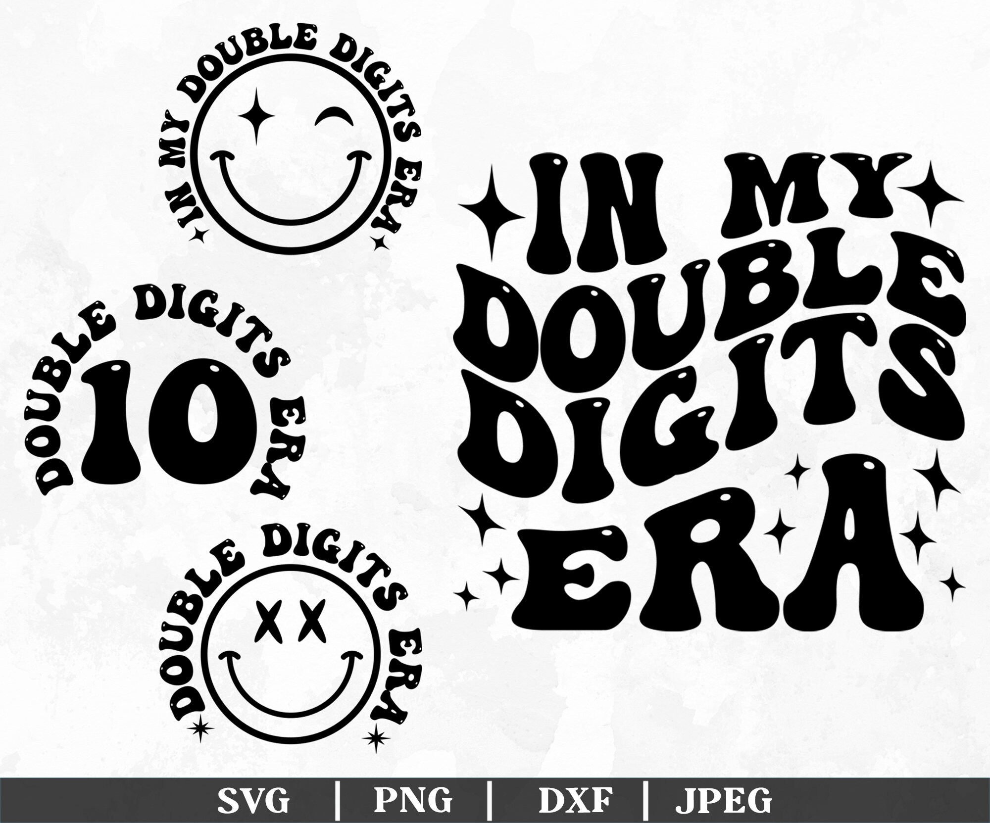 In My Double Digits Era Svg Png Double Digits Era Svg 10th - Etsy