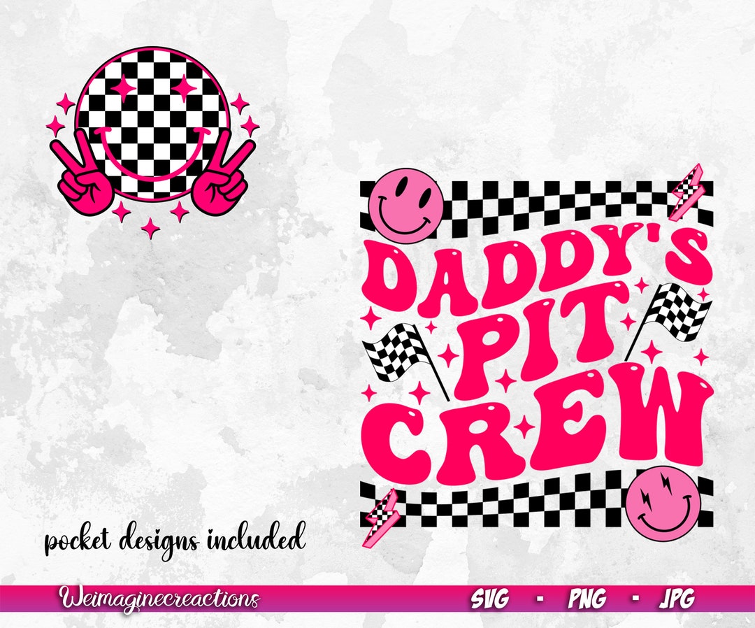 Daddy's Pit Crew SVG PNG, Racetrack Svg, Racing Svg Png, Kids Racing ...