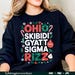 Ohio Skibidi Gyatt Sigma Rizz SVG PNG, Sigma Hat Santa Svg, Funny ...