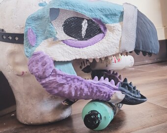 Undead T-rex Dinomask Fursuit Head Premade read Description - Etsy