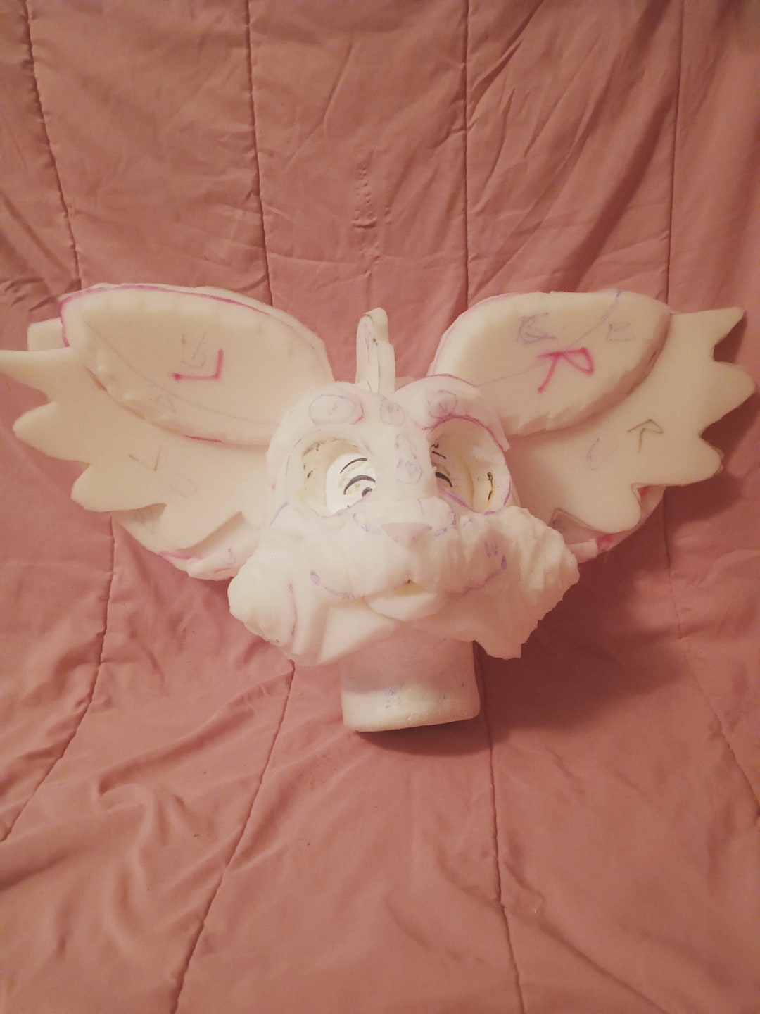 Kemono Fursuit Headbase. Furry Fursuit Base With Puffy Ears, Big Eyes ...