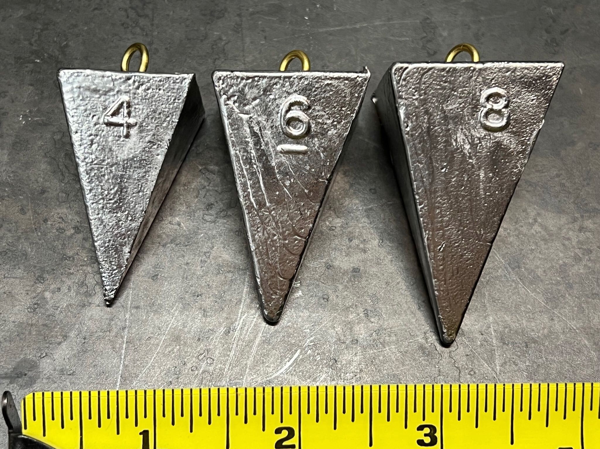 Lead Pyramid Sinkers/weights - Etsy