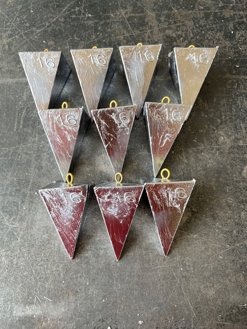 Lead Pyramid Sinkers/weights - Etsy
