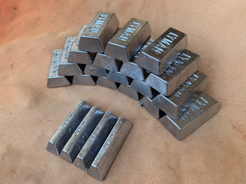 10 Pounds of Pure Soft Lead - One Pound Ingots - Etsy