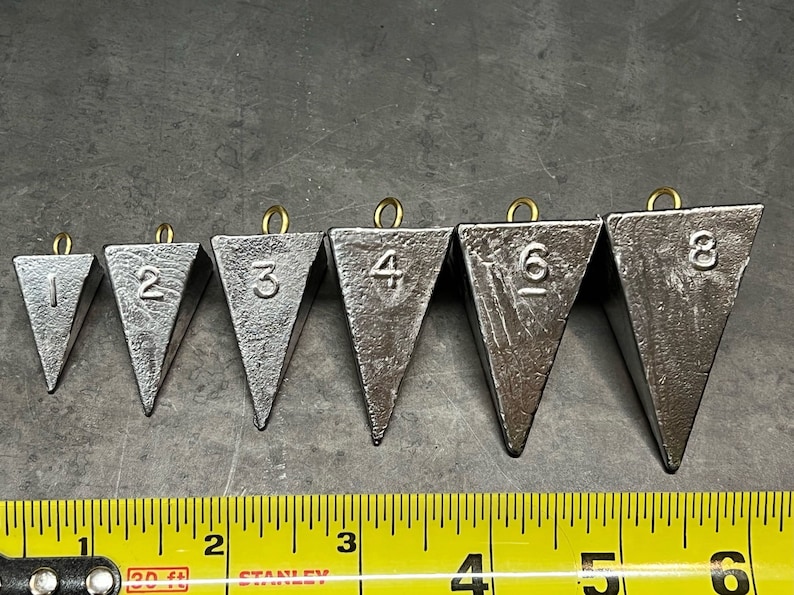 Lead Pyramid Sinkers/weights - Etsy