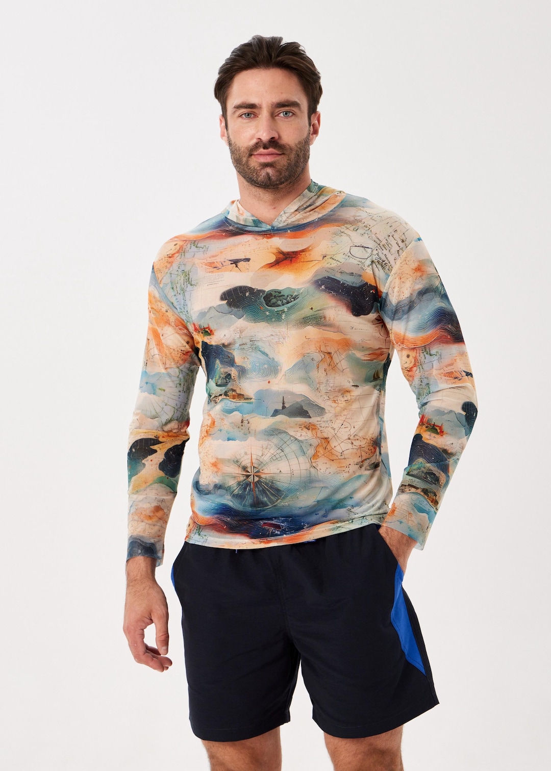 El Mar Men's Mesh Rash Guard – SPF 50 Long Sleeve Swim Shirt - Etsy