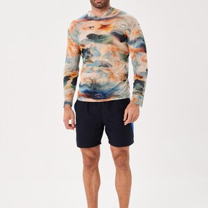 El Mar Men's Mesh Rash Guard – SPF 50 Long Sleeve Swim Shirt - Etsy