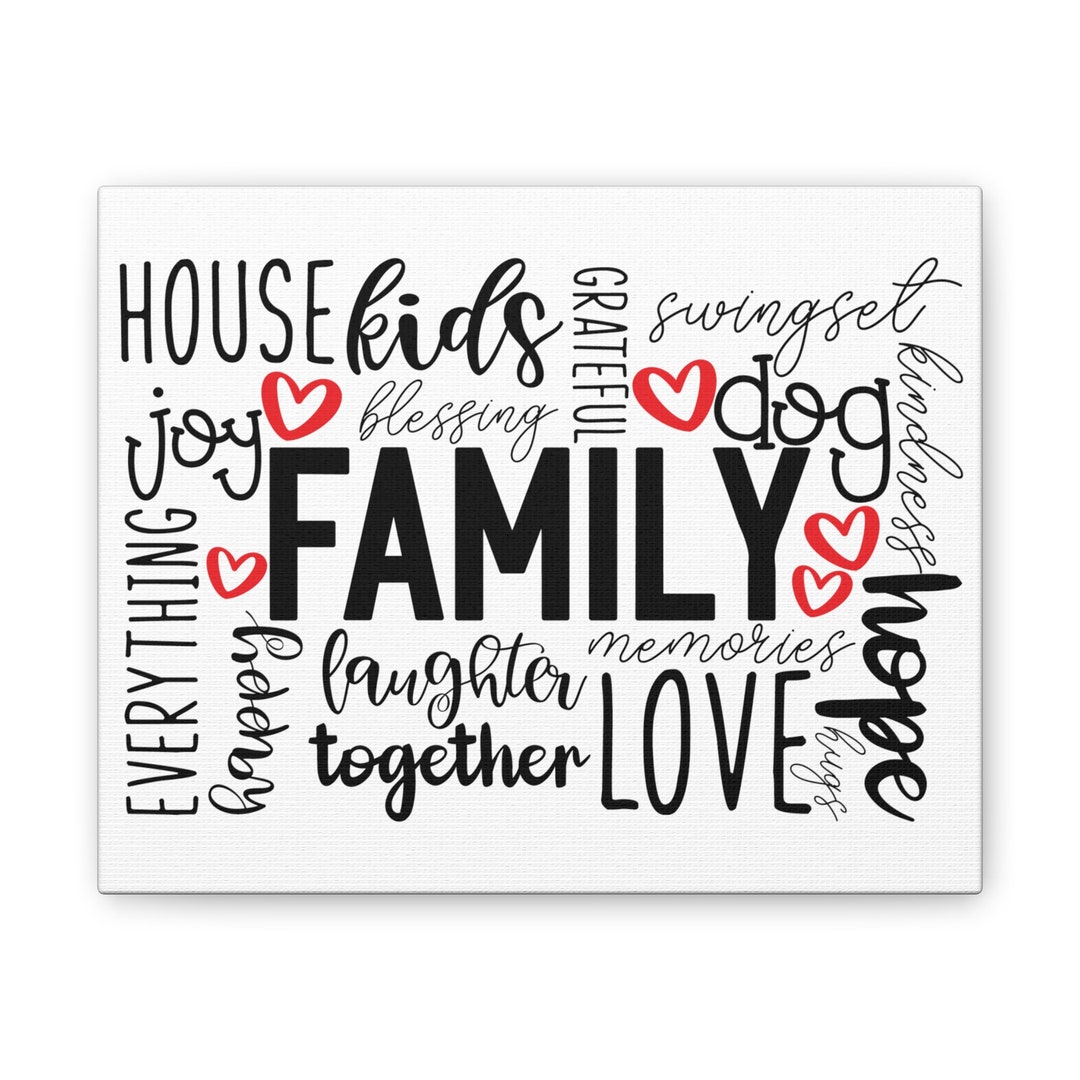 Family Collage Canvas Art Decor. - Etsy