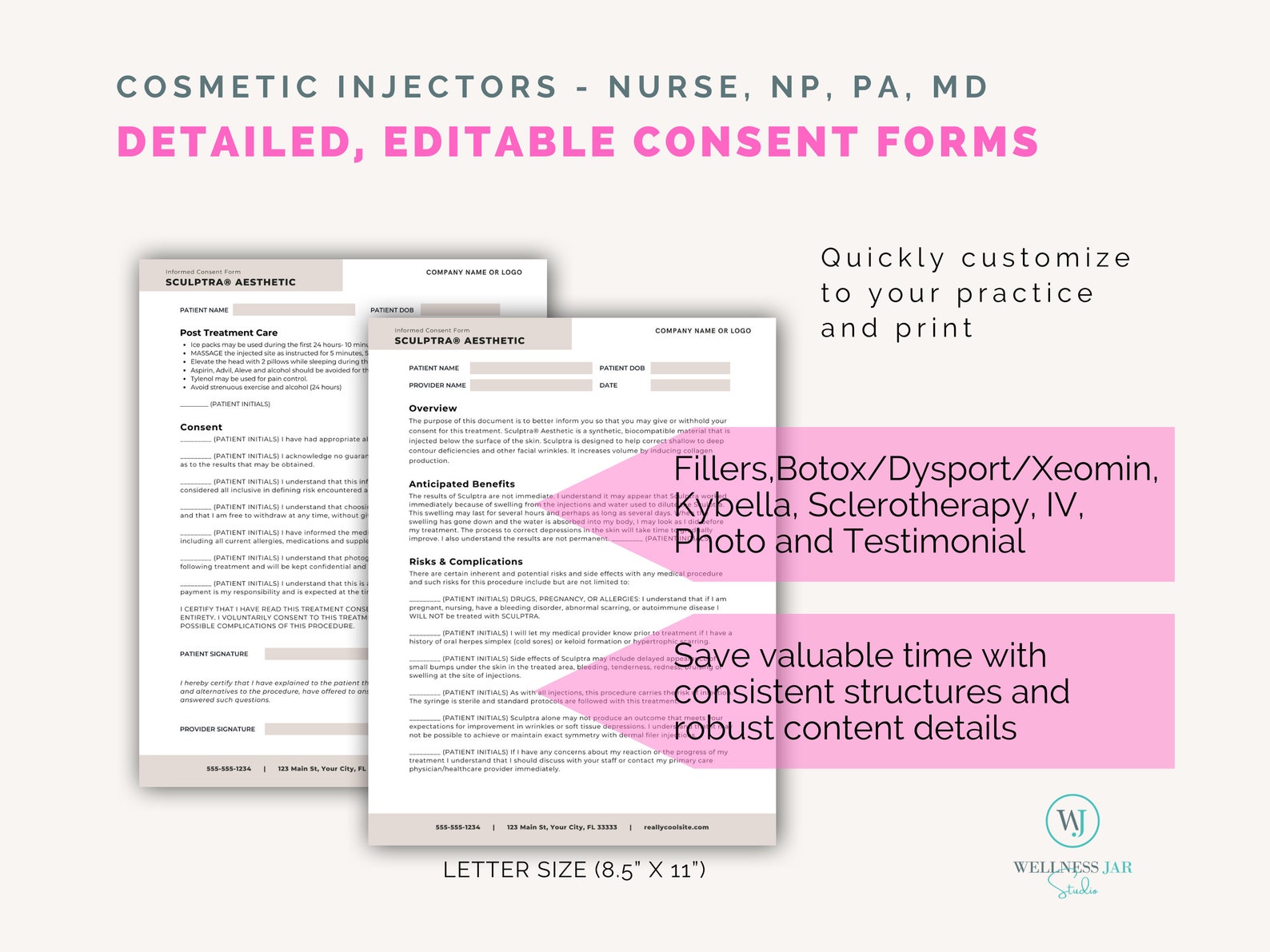 Editable Medspa Forms Medical History Consent Treatment - Etsy