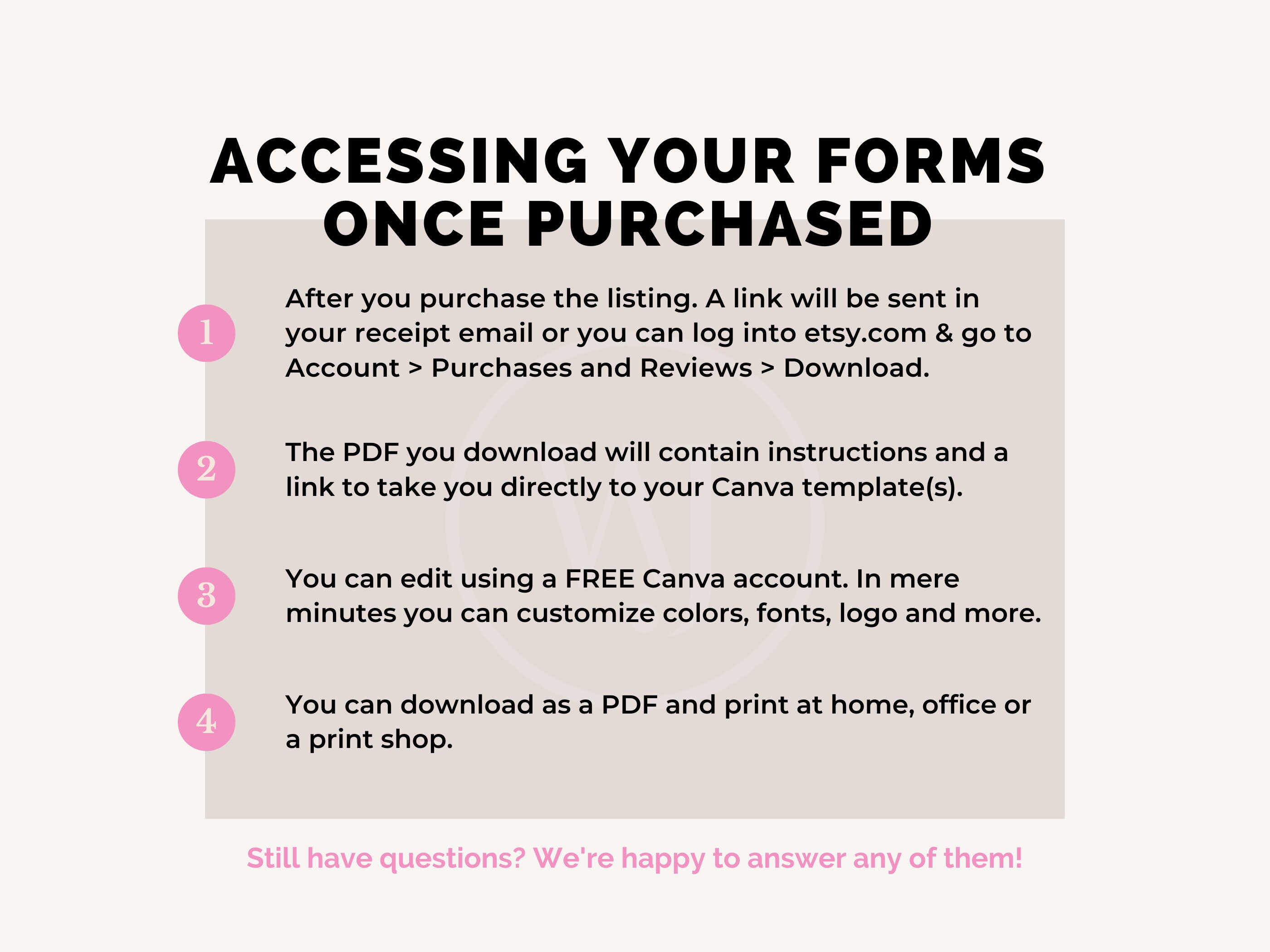 Editable Medspa Forms, Medical History, Consent, Treatment Record ...