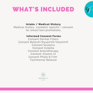 Editable Consent Forms, Botox, Dermal Fillers, Sculptra, Sclerotherapy ...