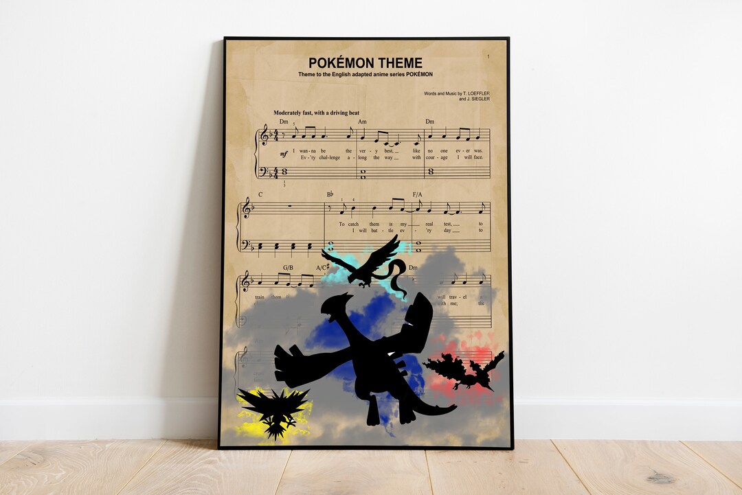 Pokémon Lugia Graphic- Poster, Wallpaper, Background - Etsy