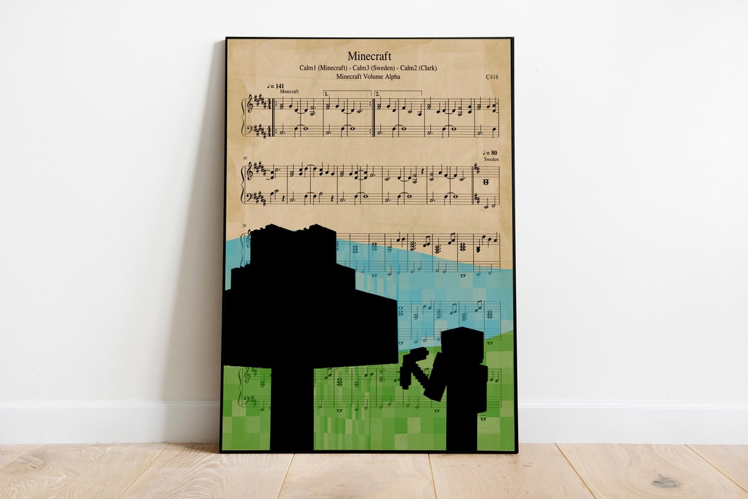 Minecraft Steve Graphic - Poster, Wallpaper, Background - Etsy