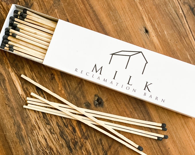 Vintage Fireplace Match Sticks in Retro Tube, Extra Long Wooden Match ...