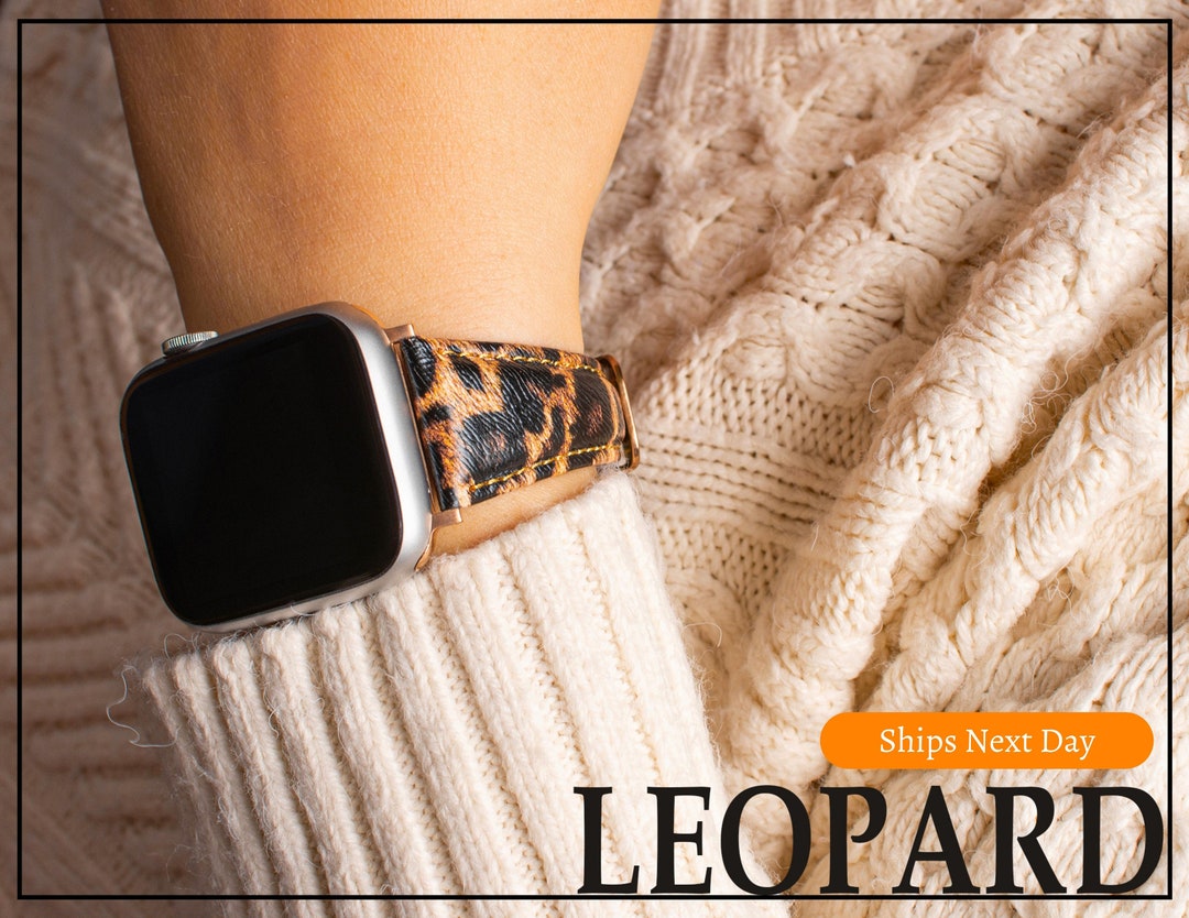 Leopard Apple Watch Band, Custom Apple Watch Band 38/40/41/42/44/45 ...