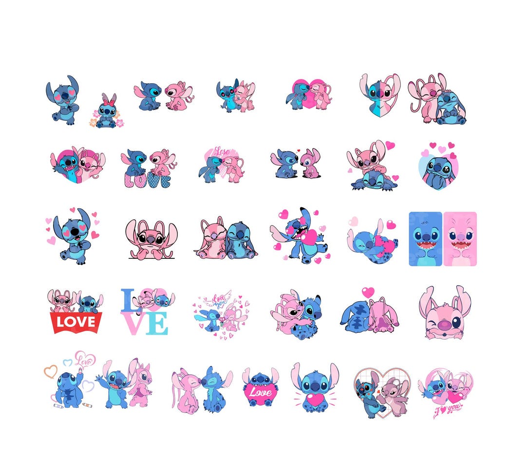 Stitch and Angel SVG Bundle, Stitch Svg, Stitch Bundle, Stitch Clipart ...