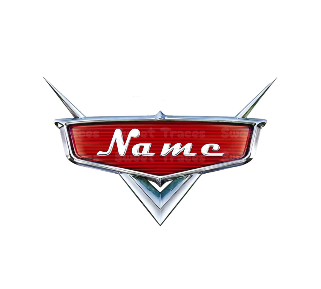 Personalized Cars Custom PNG Logo, Cars Original Birthday Sublimation ...