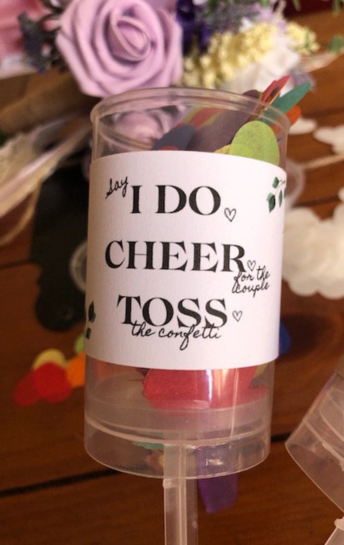 Confetti Poppers, Biodegradable Confetti Toss, Confetti Wand, Wedding ...