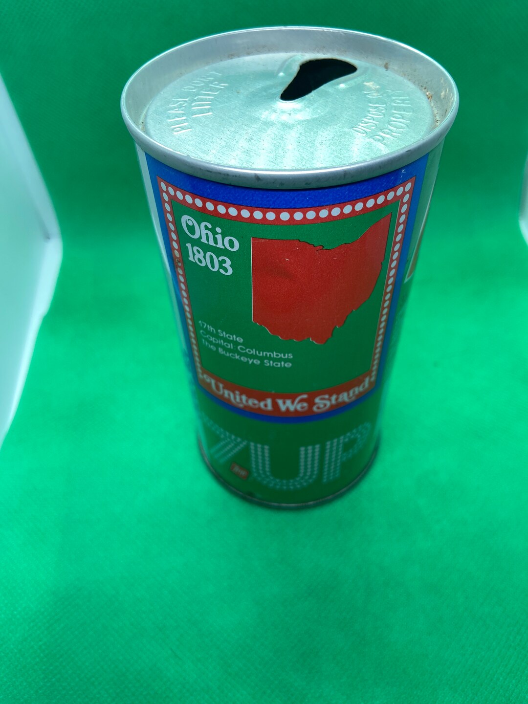 Vintage 7UP Collector's State Can - Ohio - Etsy