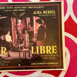 Amor Libre (1979) Mexican Movie Poster! - Etsy