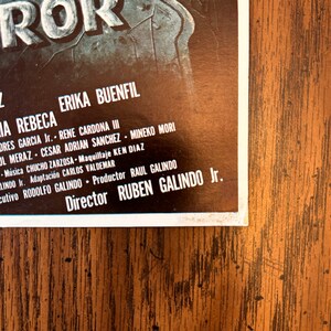 Cool Retro Mexican Horror Film Poster! Cemetery of Terror! - Etsy