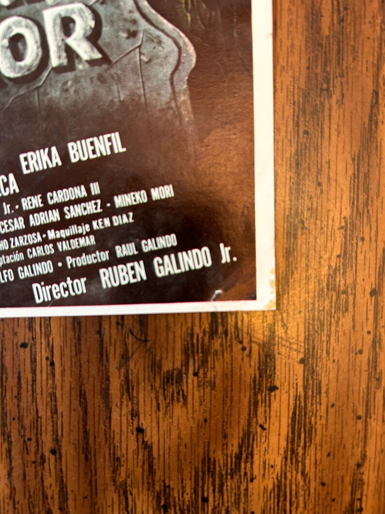 Vintage Mexican Horror Film Poster Cemetery of Terror - Etsy