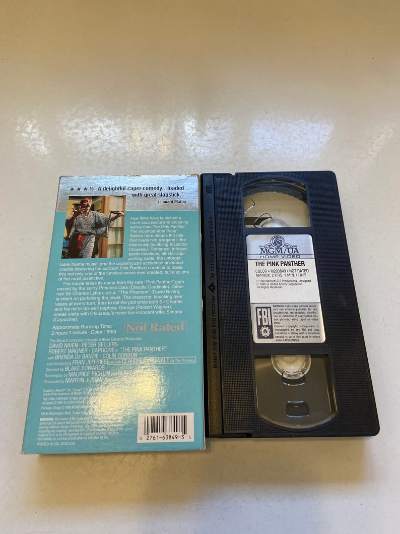 The Pink Panther VHS - Etsy