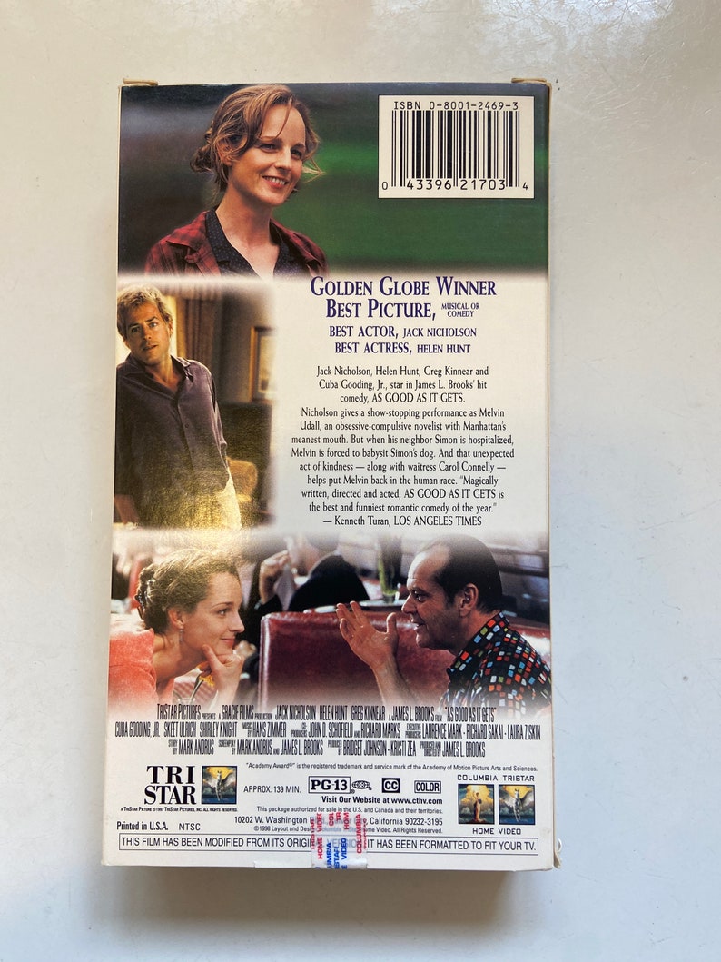 As Good as It Gets VHS - Etsy