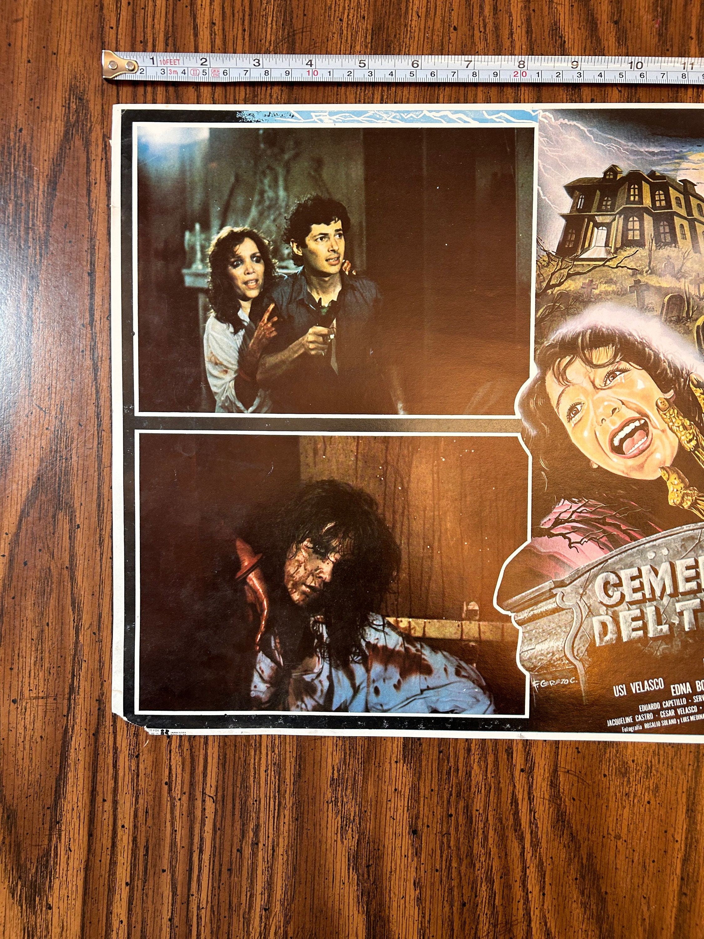 Cool Retro Mexican Horror Film Poster! Cemetery of Terror! - Etsy