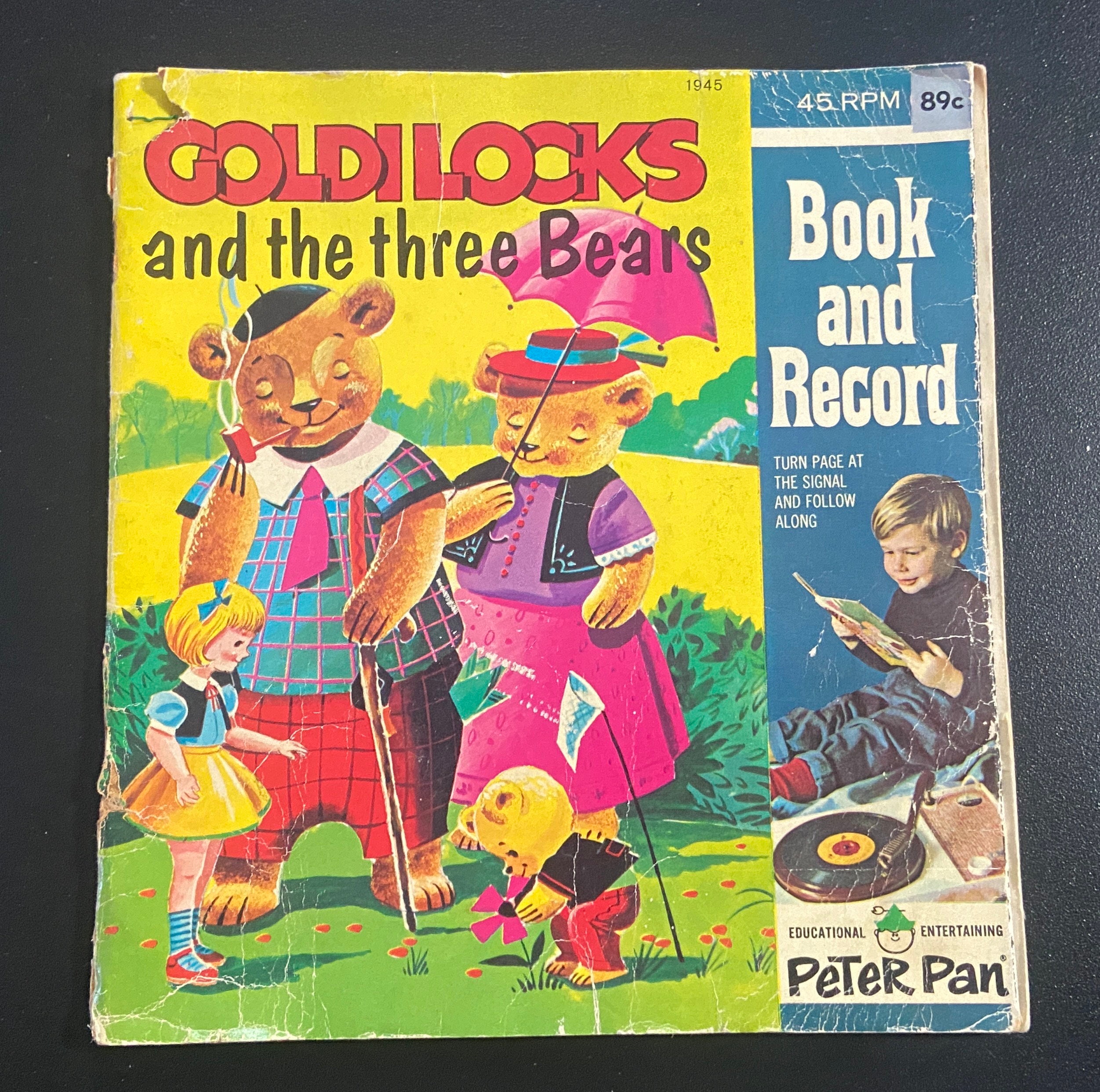 Goldilocks and the Three Bears 45 Book and Record - Etsy
