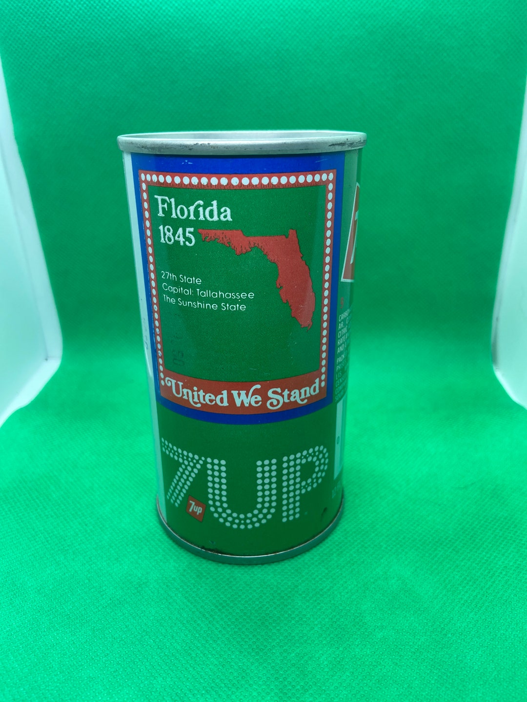 Vintage 7-up State Collector's Can From the 70s - Etsy