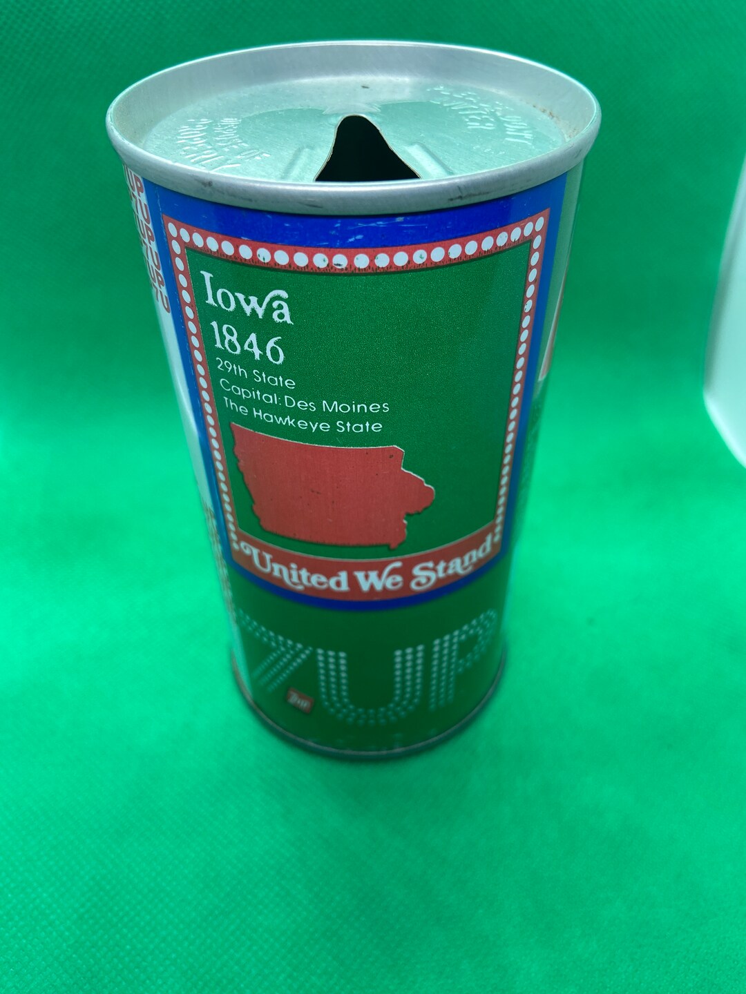 Vintage 70s 7UP State Collector's Can - Iowa - Etsy