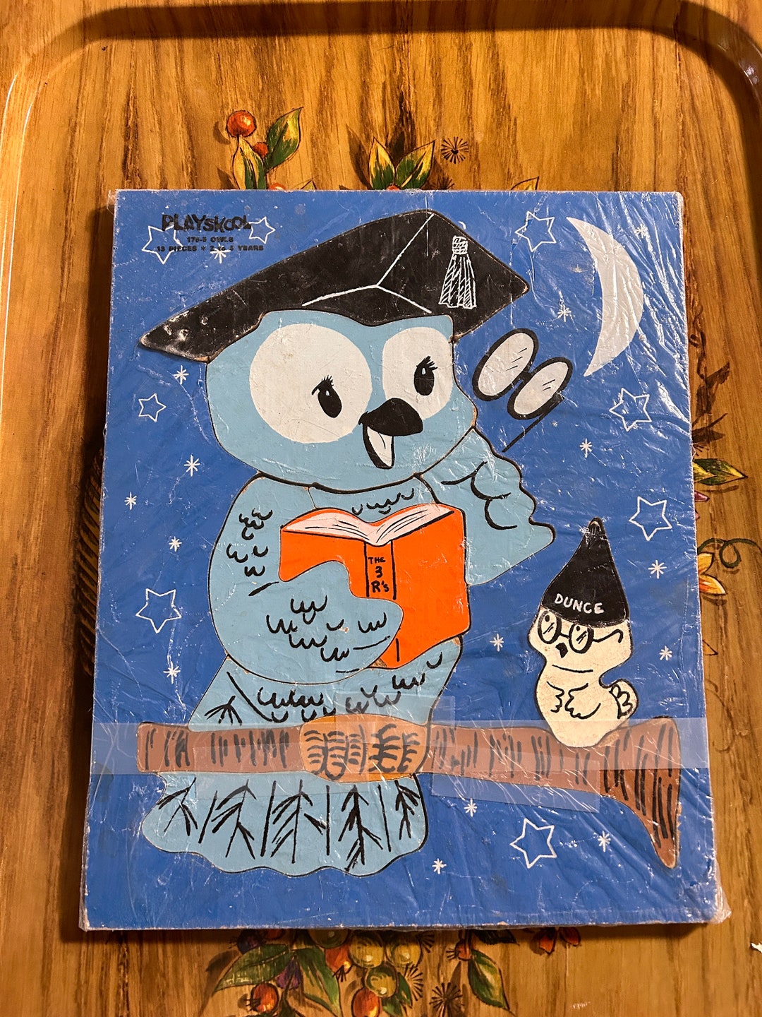 Playskool Owl Puzzle From the 60s - Etsy