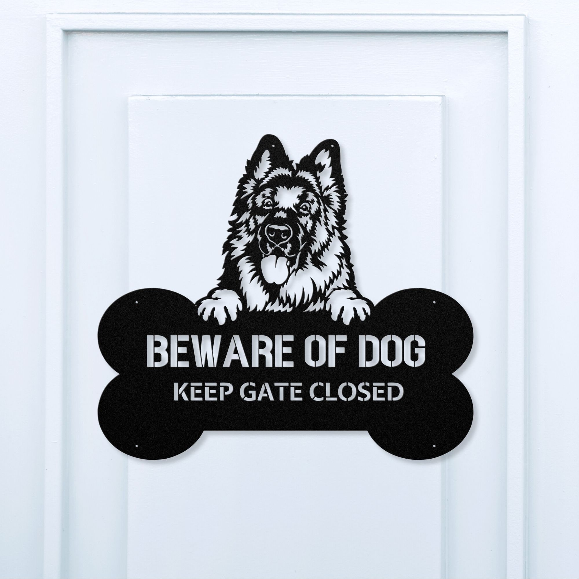 Beware of Dog Sign Keep Gate Shut Beware of Dogs Sign Metal - Etsy