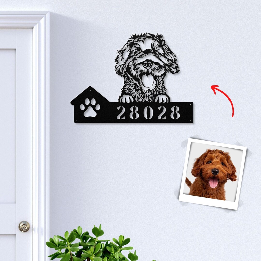 Custom Dog Art Personalized Dog Sign Dog Wall Art Dog Lover Gift Dog ...
