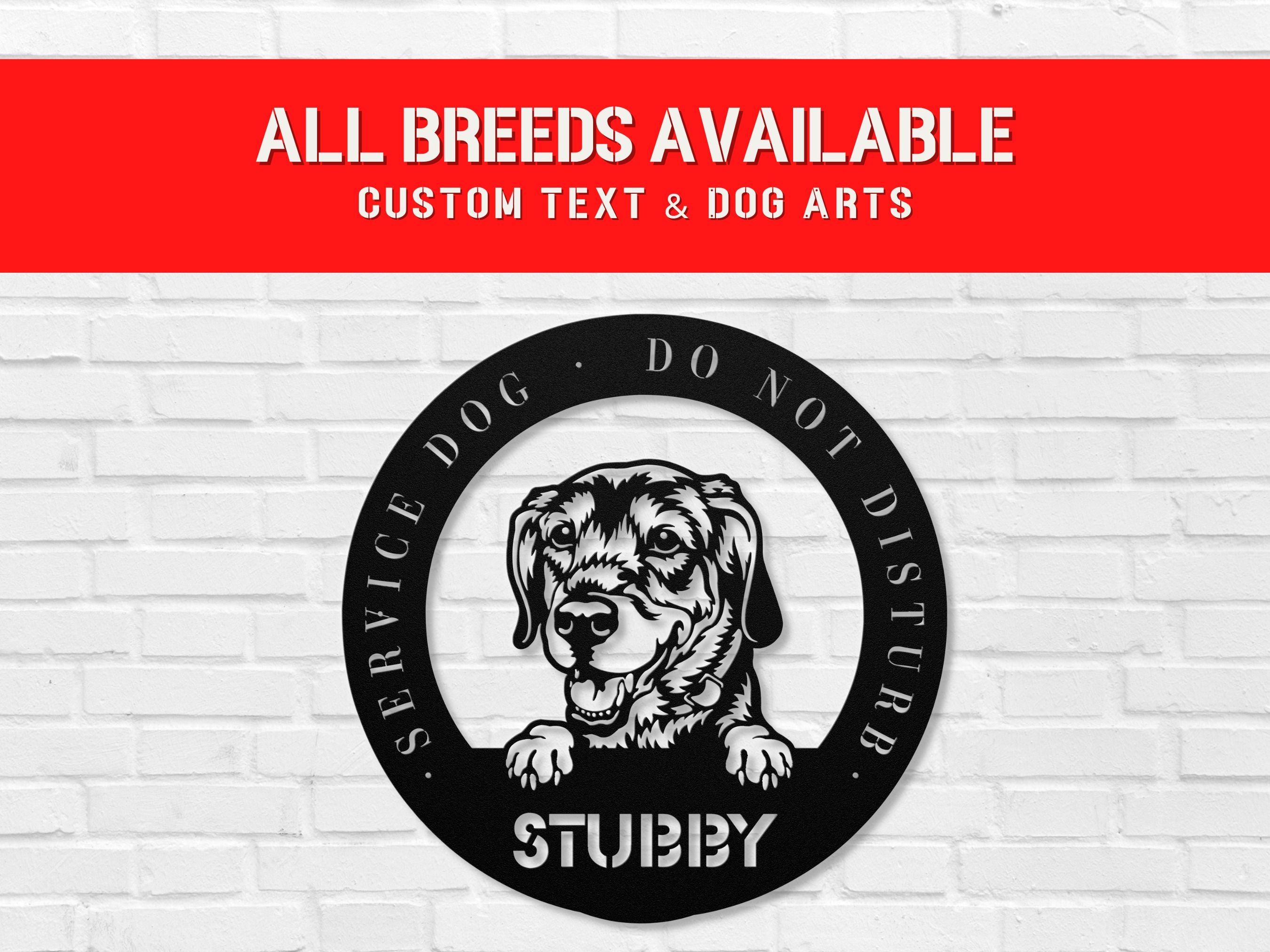 Service Dog Do Not Disturb Sign Assistance Dog Working Dog - Etsy