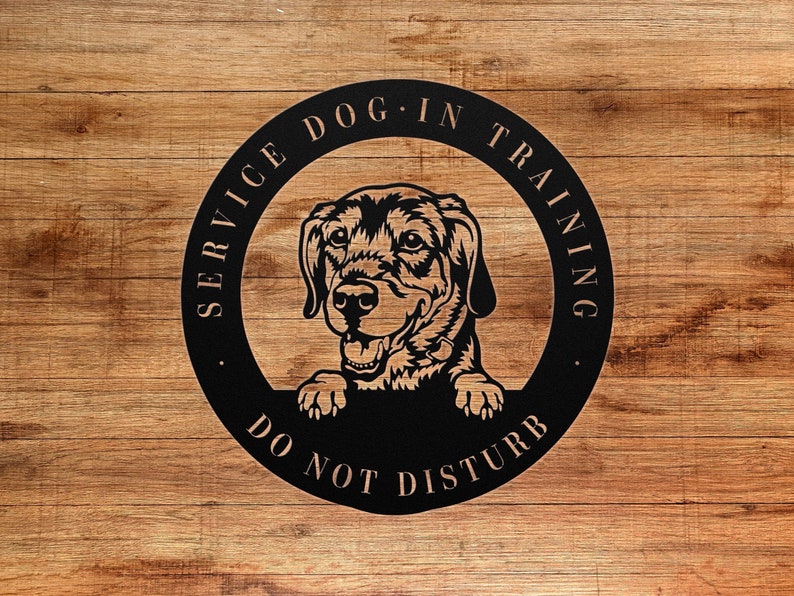 Service Dog Do Not Disturb Sign Assistance Dog Working Dog - Etsy