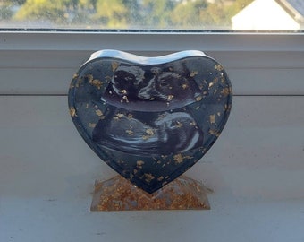 Resin Heart Memorial - Etsy