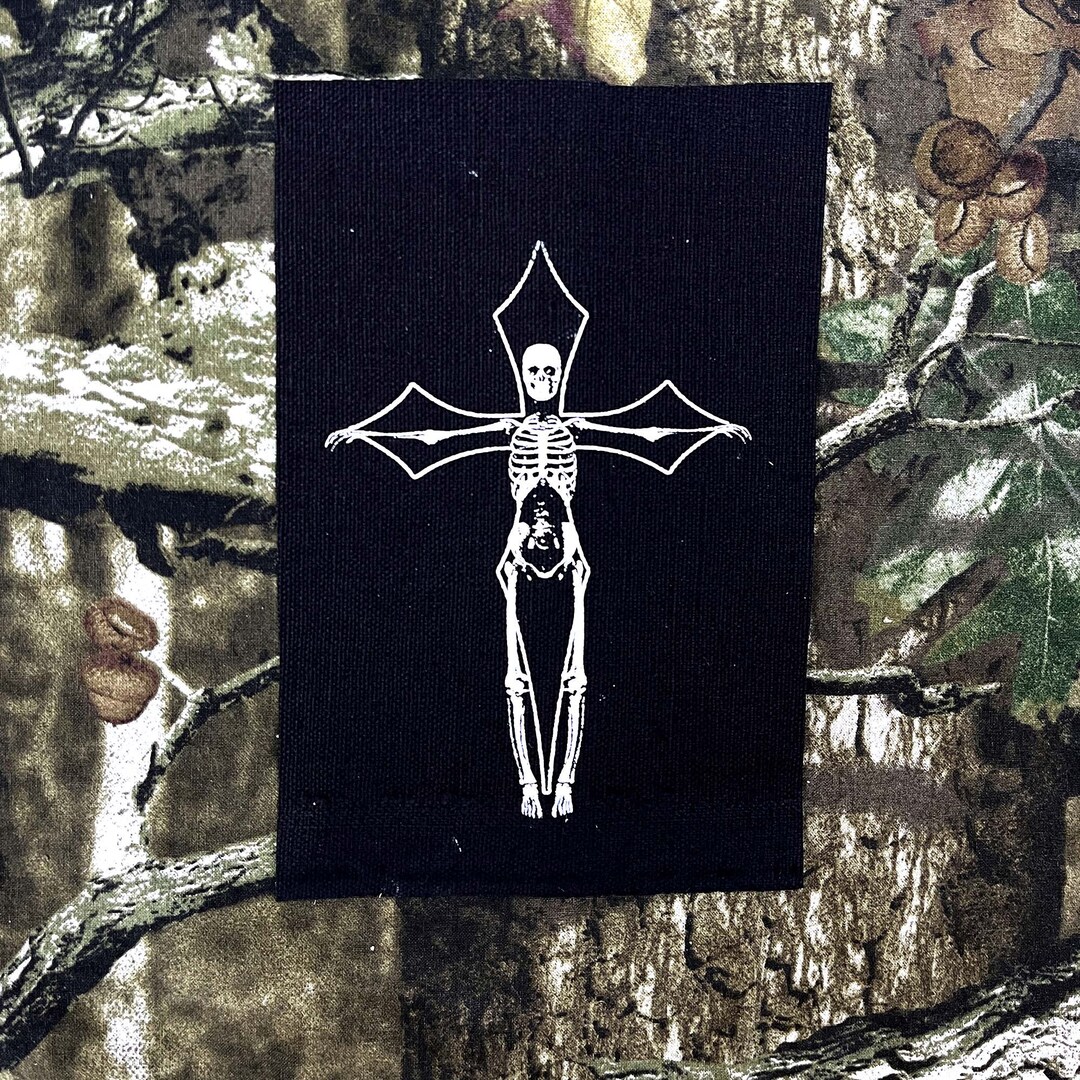 SKELETAL CRUCIFIXION PATCH - Etsy