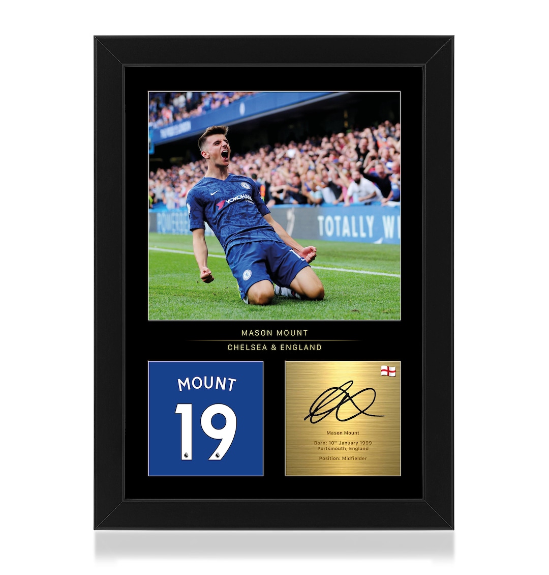Mason Mount Framed Display Gift With Reproduced Digital Signature - Etsy