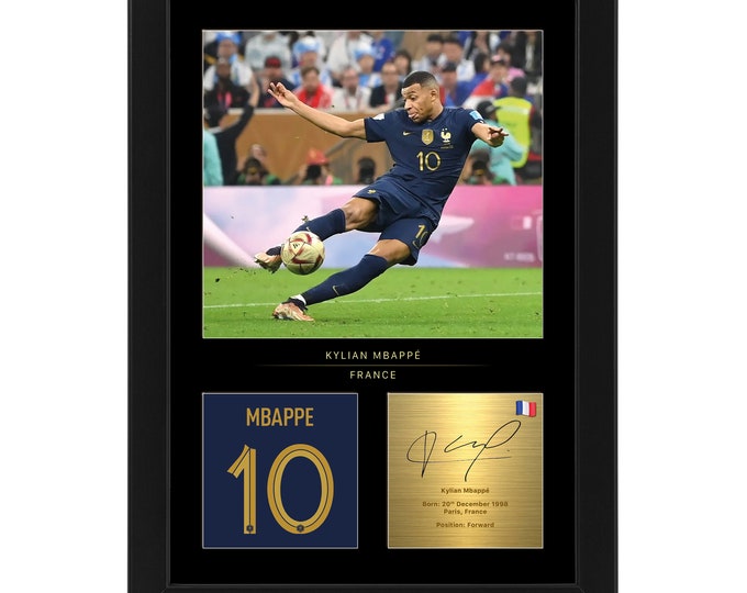 Kylian Mbappe Signed French National Team 8x10 Photo COA & Hologram - Etsy