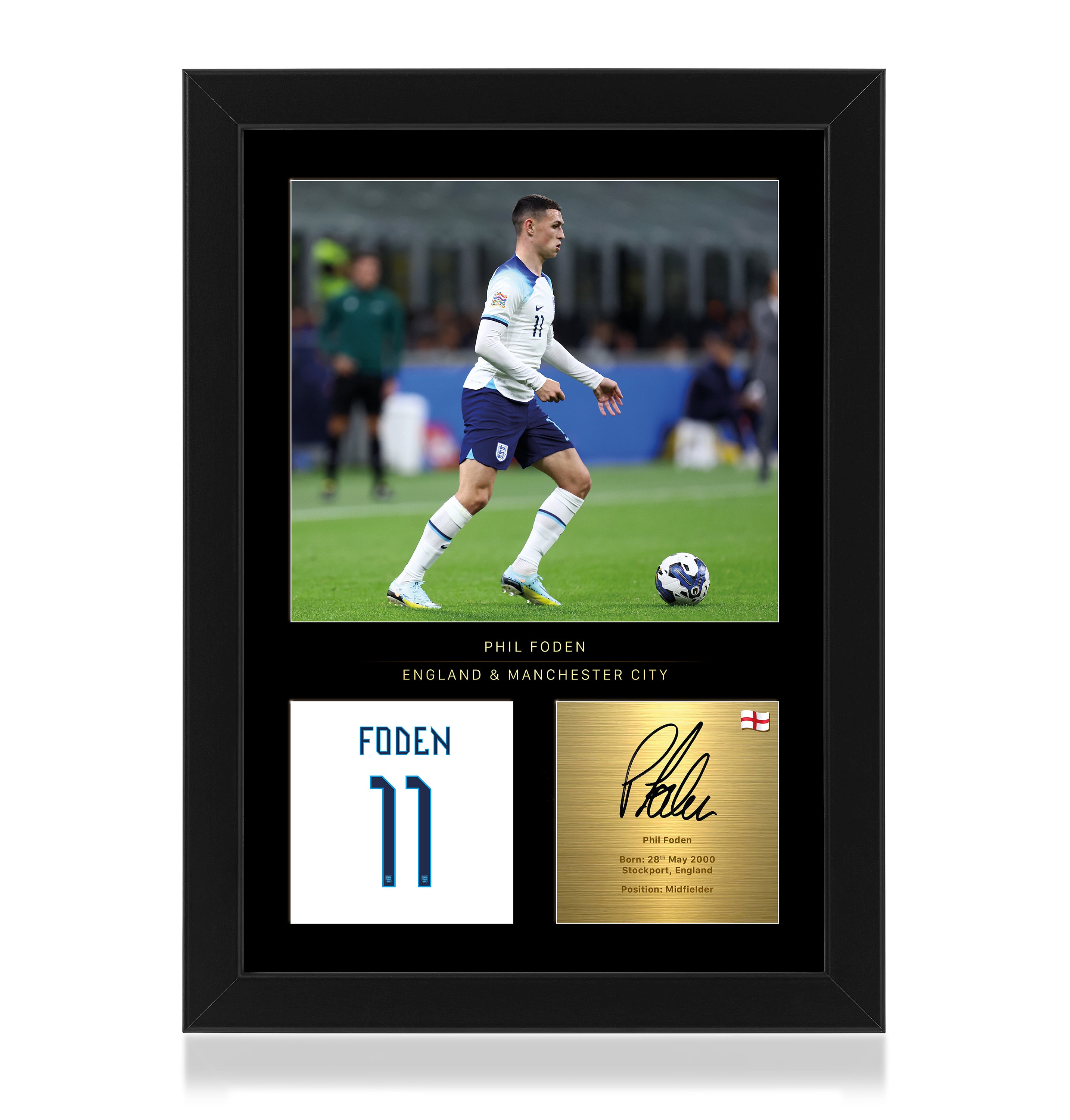Phil Foden Framed Display Gift With Reproduced Digital Signature - Etsy